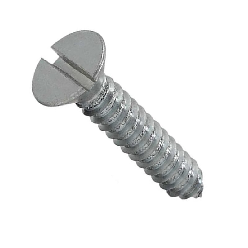 Parafuso Auto Atarraxante Chata Fenda Simples DIN 7972 | CRV Industrial Parafusos